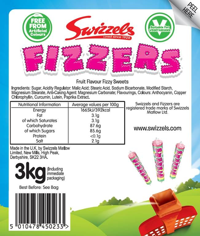 3kg of Fizzers – Swizzels Matlow